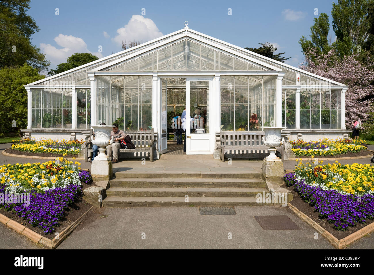 Exterior of Water Lily / Waterlily House which contains lilly pond ...