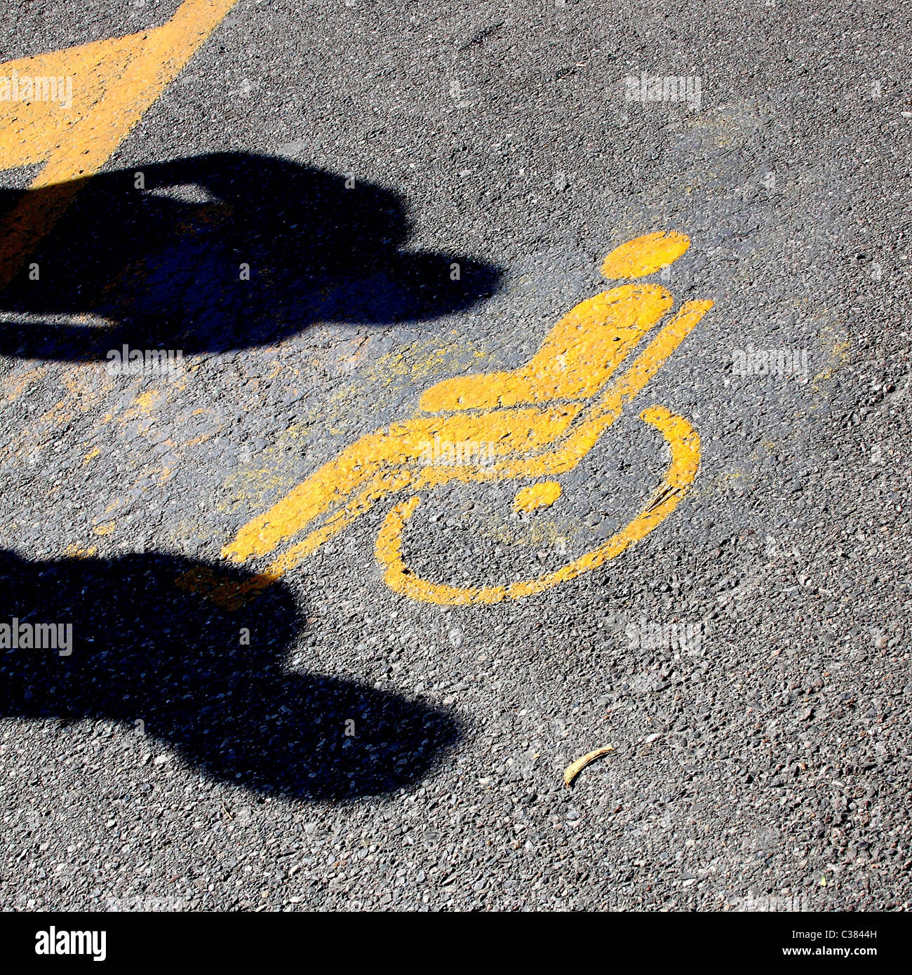 shadows on handicap signal Stock Photo - Alamy