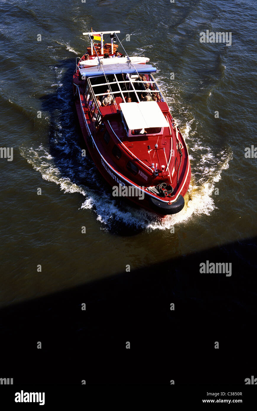 Germany hamburg speicherstadt hafencity tour boat hi-res stock ...