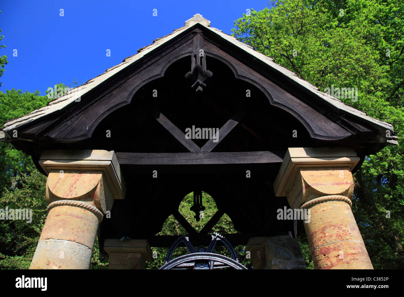 Well in Abinger Common, Surrey England Stock Photo - Alamy