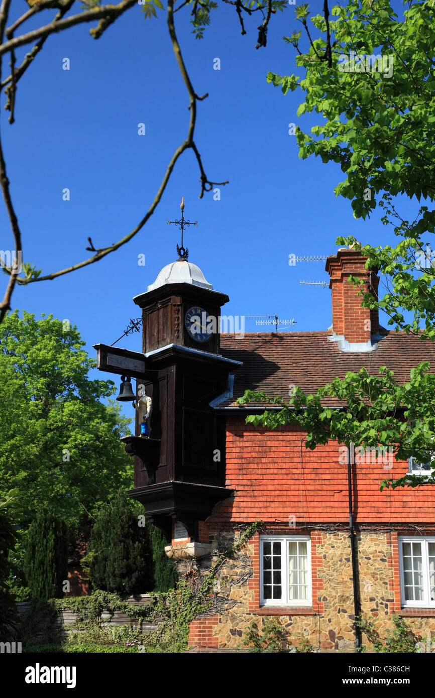 Abinger Hammer clock, Surrey England Stock Photo - Alamy