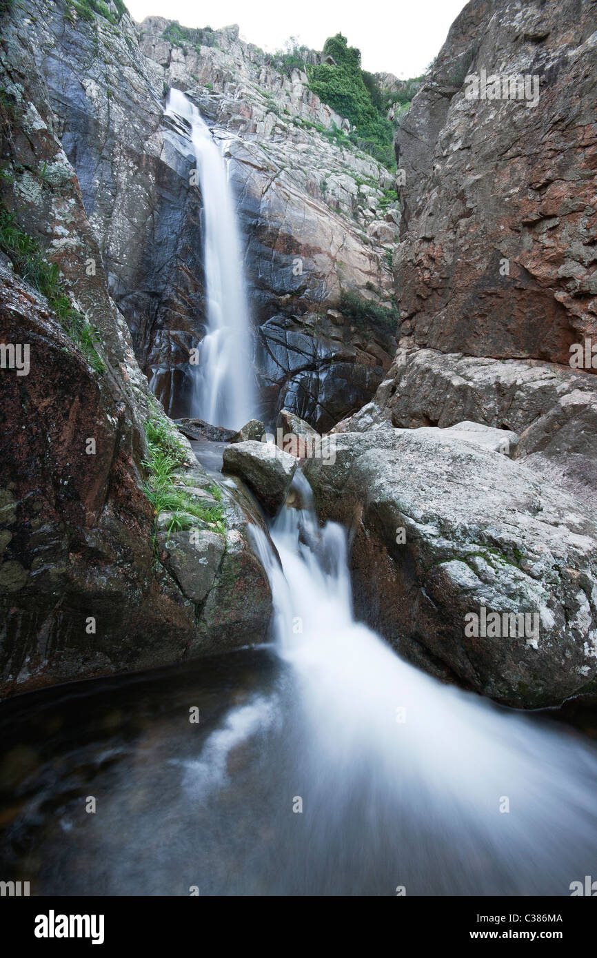 Sa Spendula waterfall, Villacidro, Medio Campidano Province, Sardinia ...