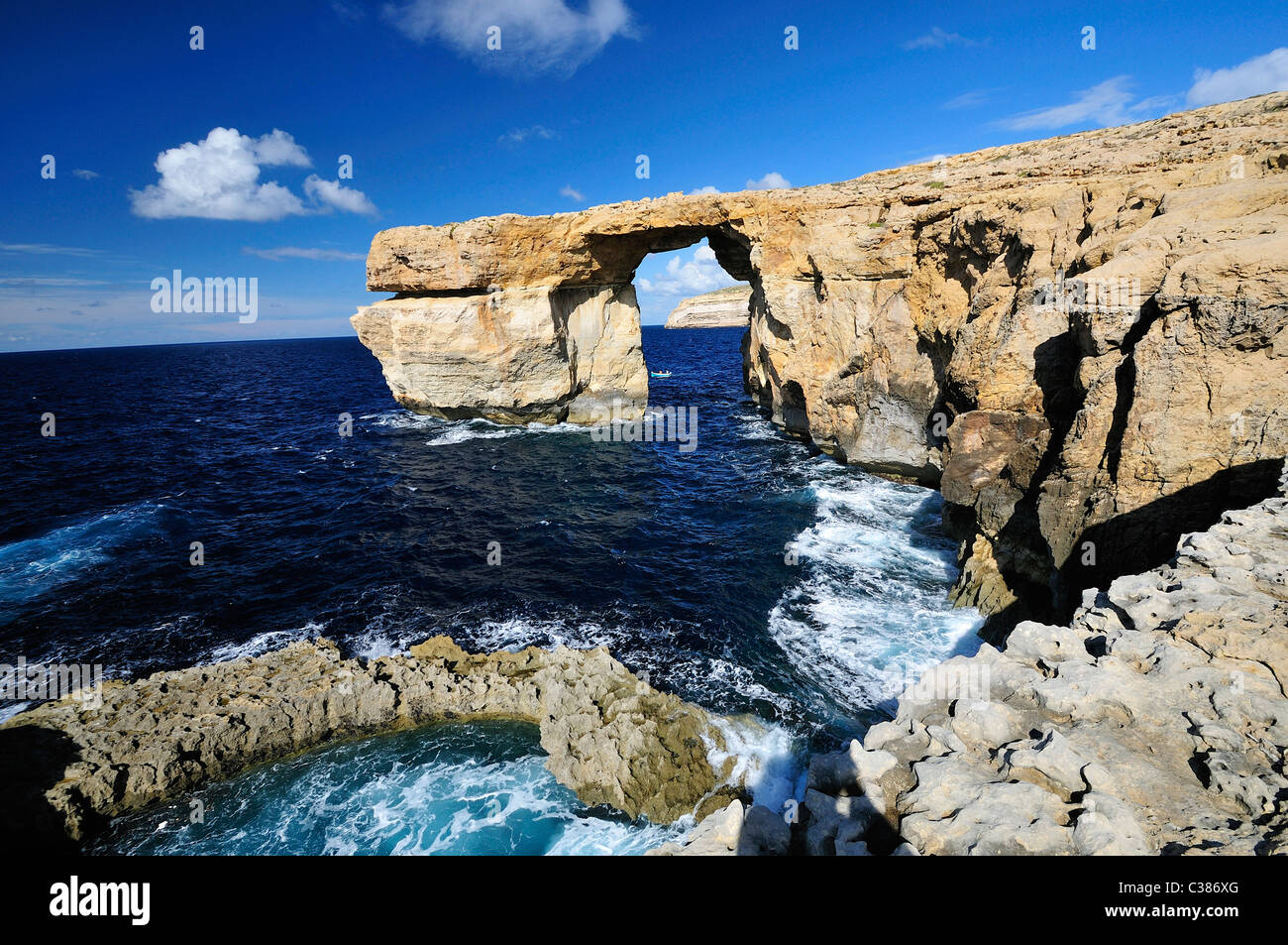 Azure Window, Dwejra Bay, Saint Lawrence, Gozo island, Malta, Europe ...