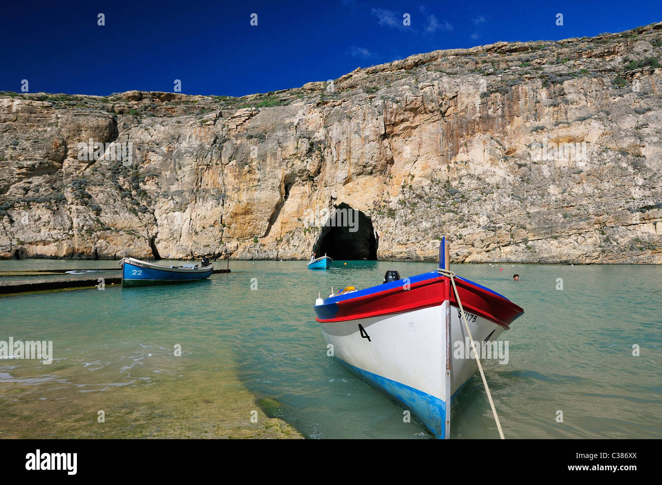 Inland Sea, Dwejra Bay, Saint Lawrence, Gozo island, Malta, Europe ...