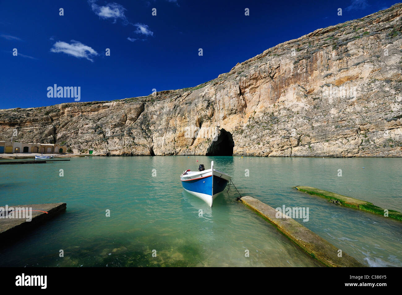 Inland Sea, Dwejra Bay, Saint Lawrence, Gozo island, Malta, Europe ...