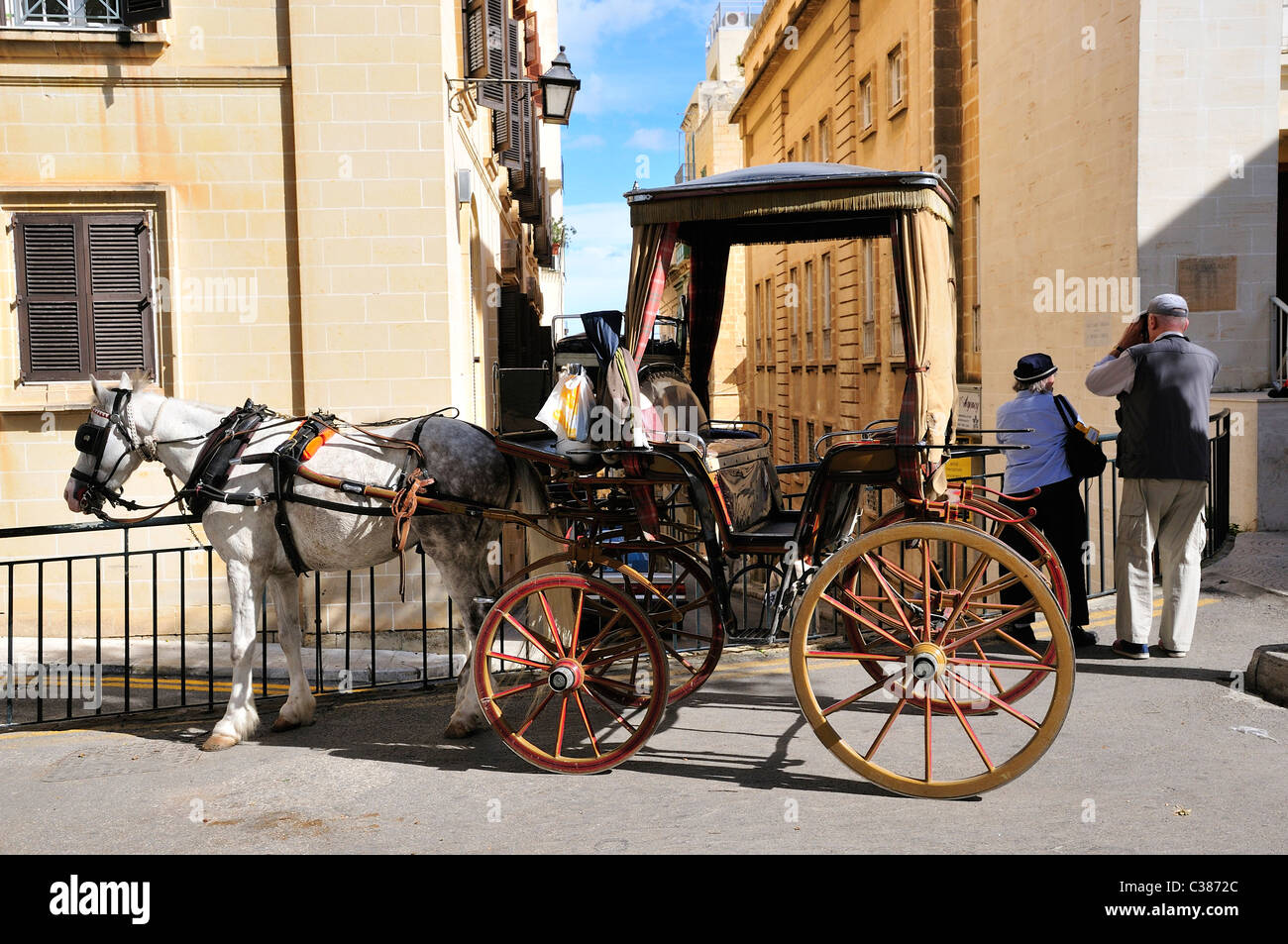 Typical coach, Valletta, Malta, Europe Stock Photo - Alamy