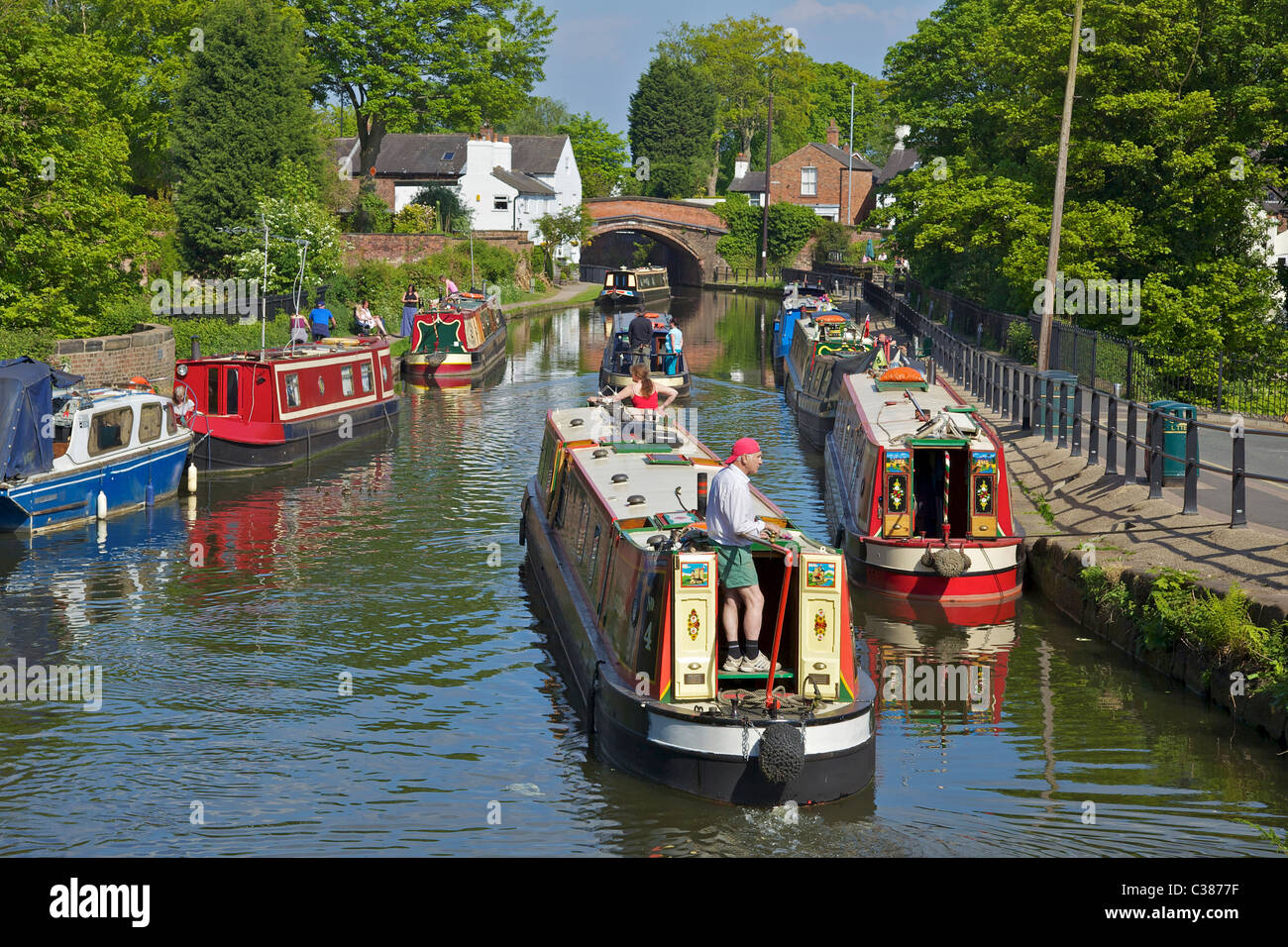 Lymm on bridgewater canal hi-res stock photography and images - Alamy