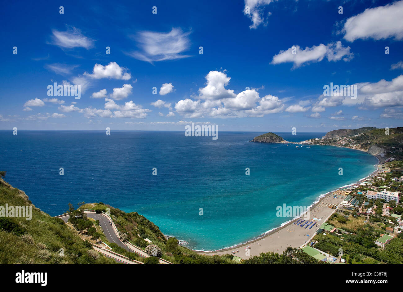 Maronti beach, Ischia,Campania,Italy,Europe Stock Photo - Alamy