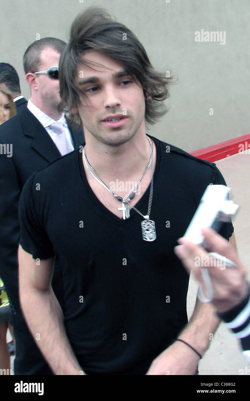 Justin Gaston arriving outside El Capitan theatre in Hollywood Los ...