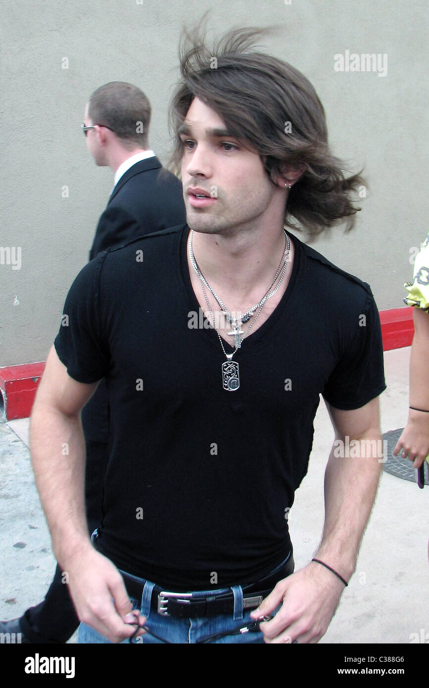 Justin Gaston arriving outside El Capitan theatre in Hollywood Los ...