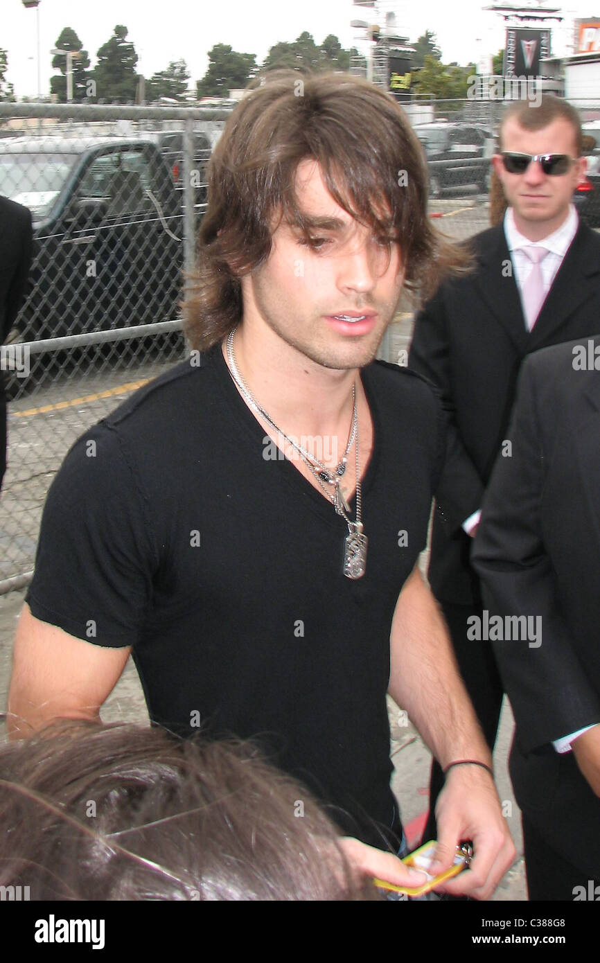 Justin Gaston arriving outside El Capitan theatre in Hollywood Los ...