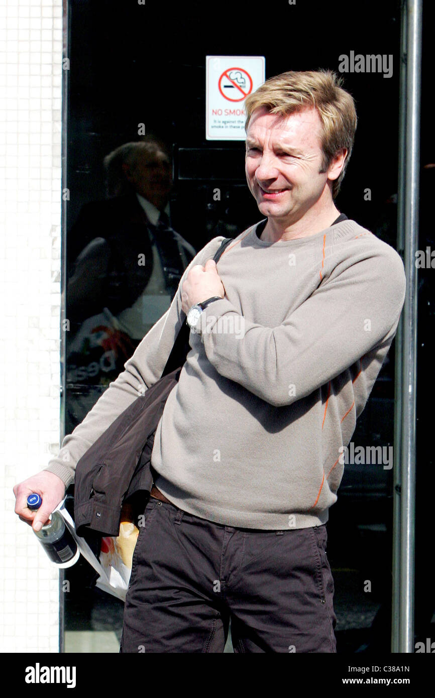 Christopher Dean leaving the London Studios after appearing on 'This ...