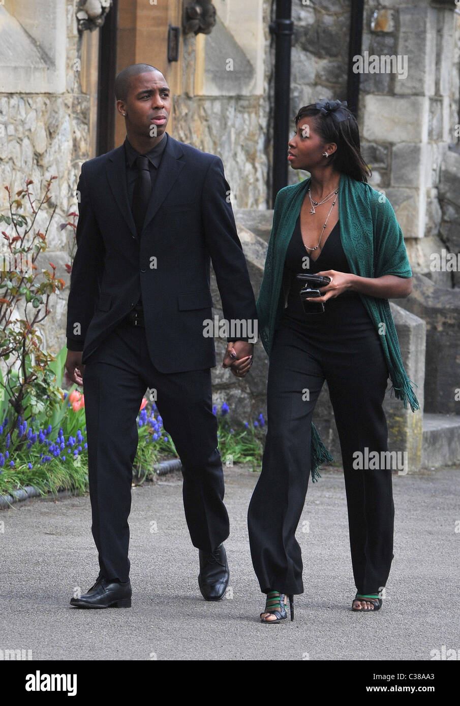 Darren Byfield and Jamelia Byfield Funeral ceremony for Jade Goody held ...