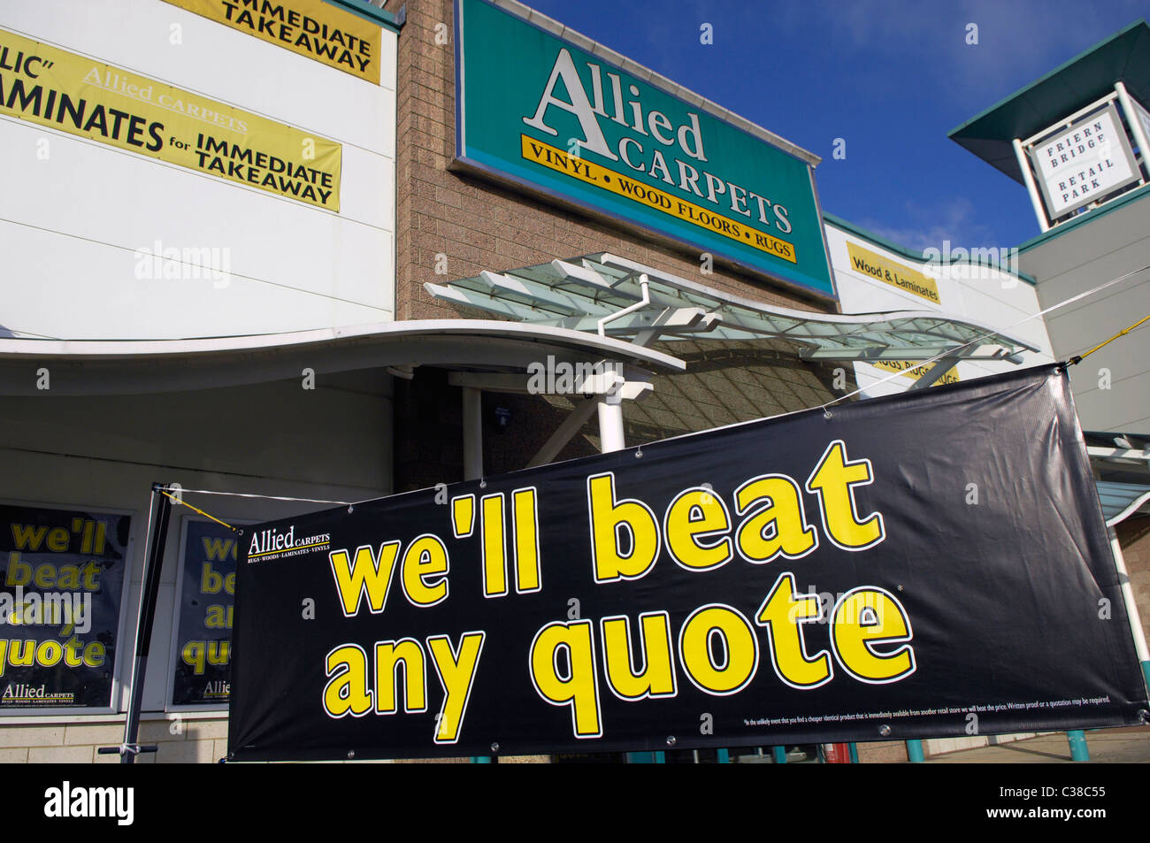 Exterior of an Allied Carpets store Stock Photo - Alamy