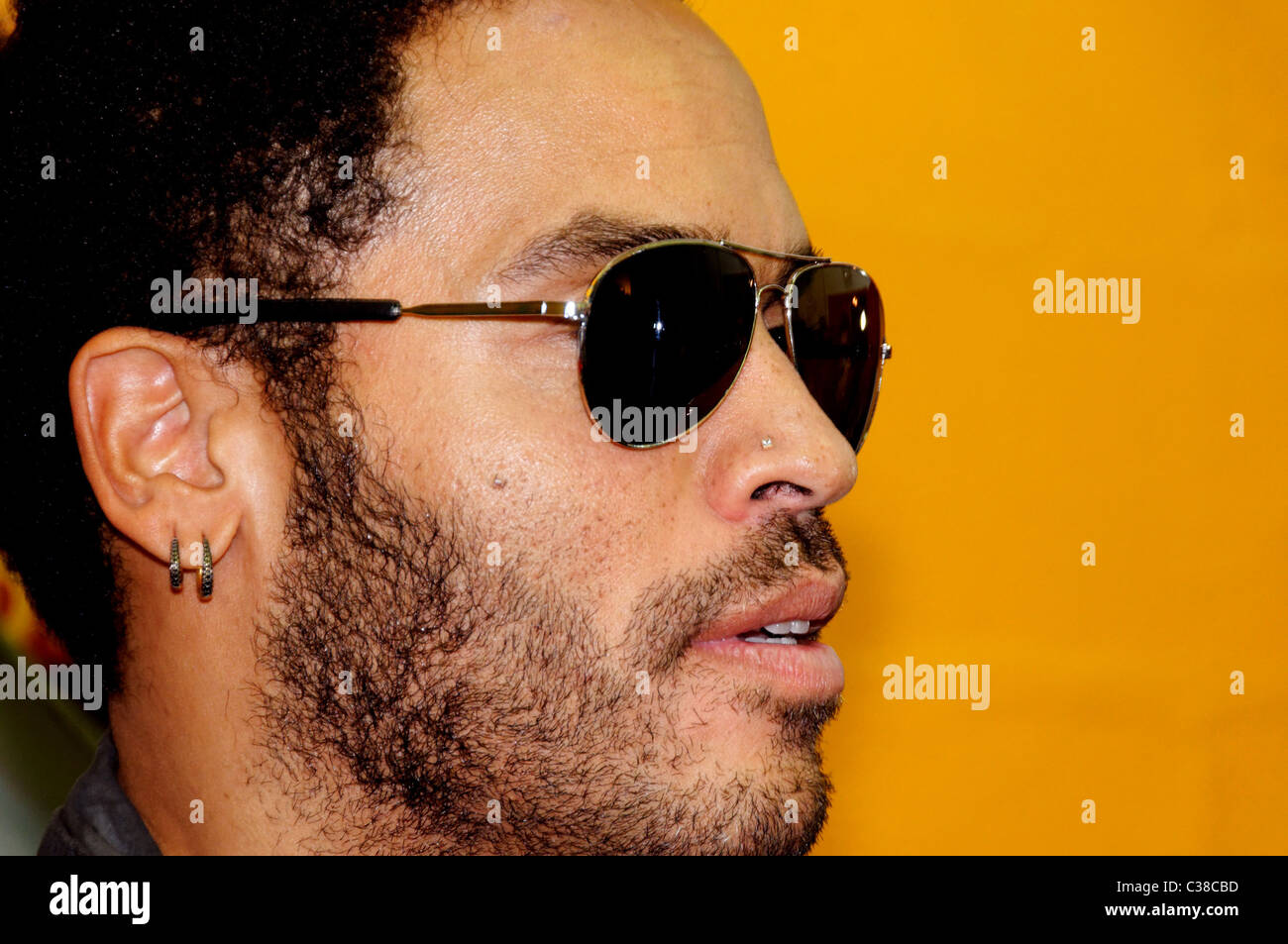 Lenny Kravitz before performing a special private live concert in Paris ...