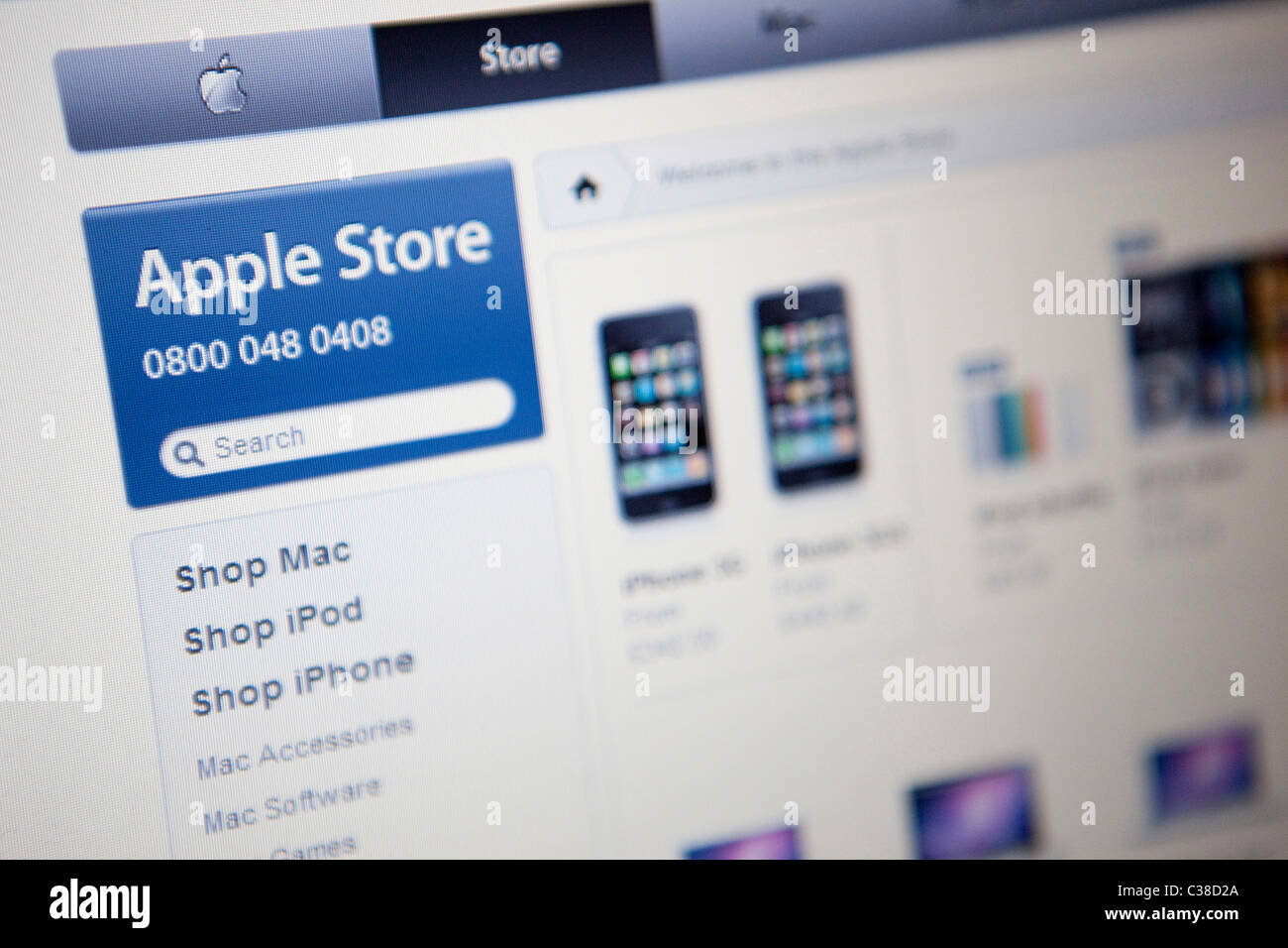 The Apple website Stock Photo - Alamy