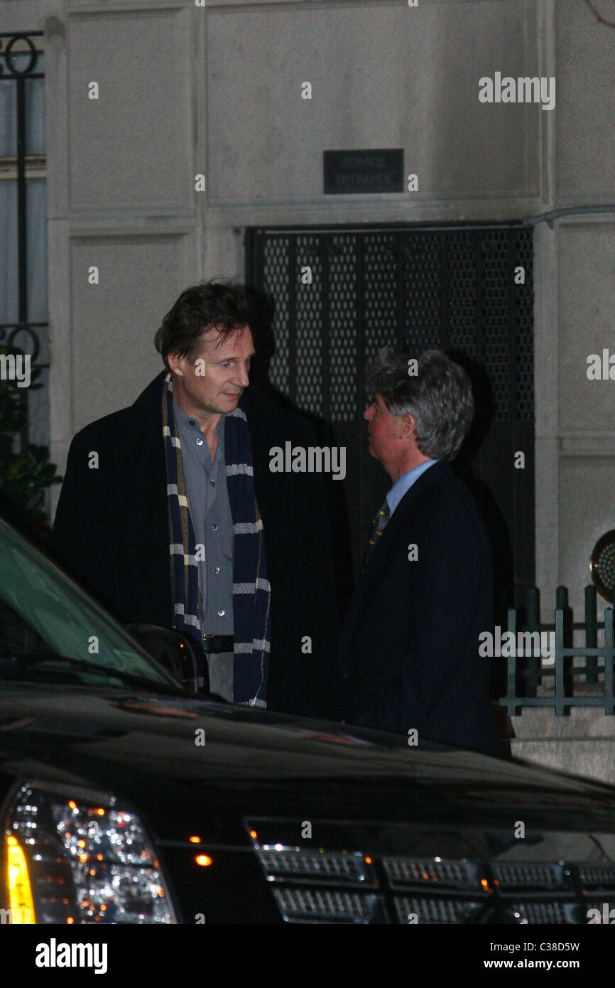 Liam Neeson Celebrities attend the wake of Natasha Richardson at the ...