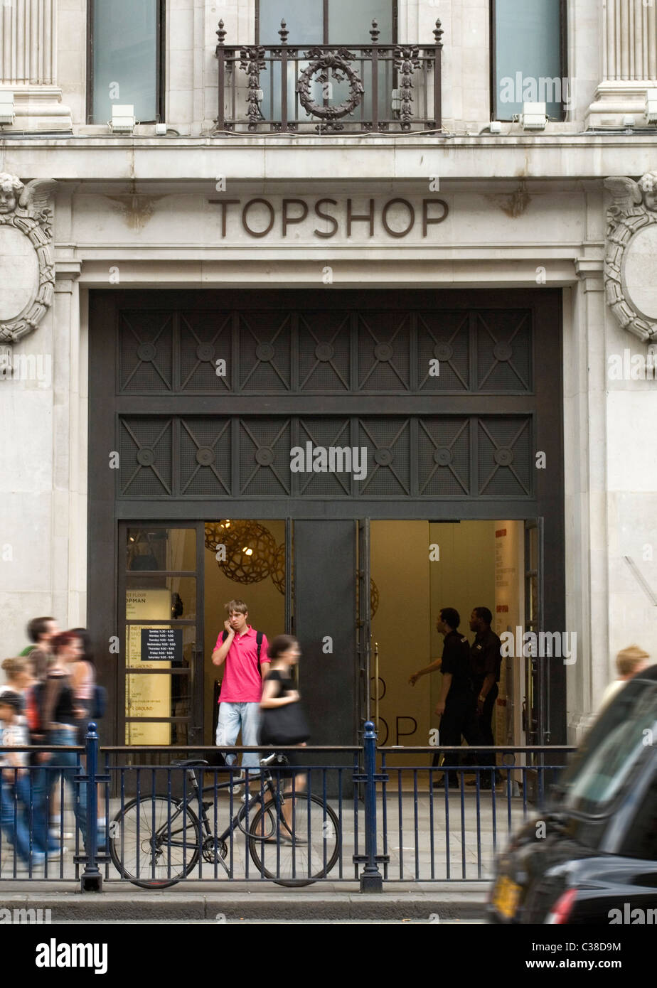 Topman store front on Oxford Street. Part of the Arcadia Group Stock ...