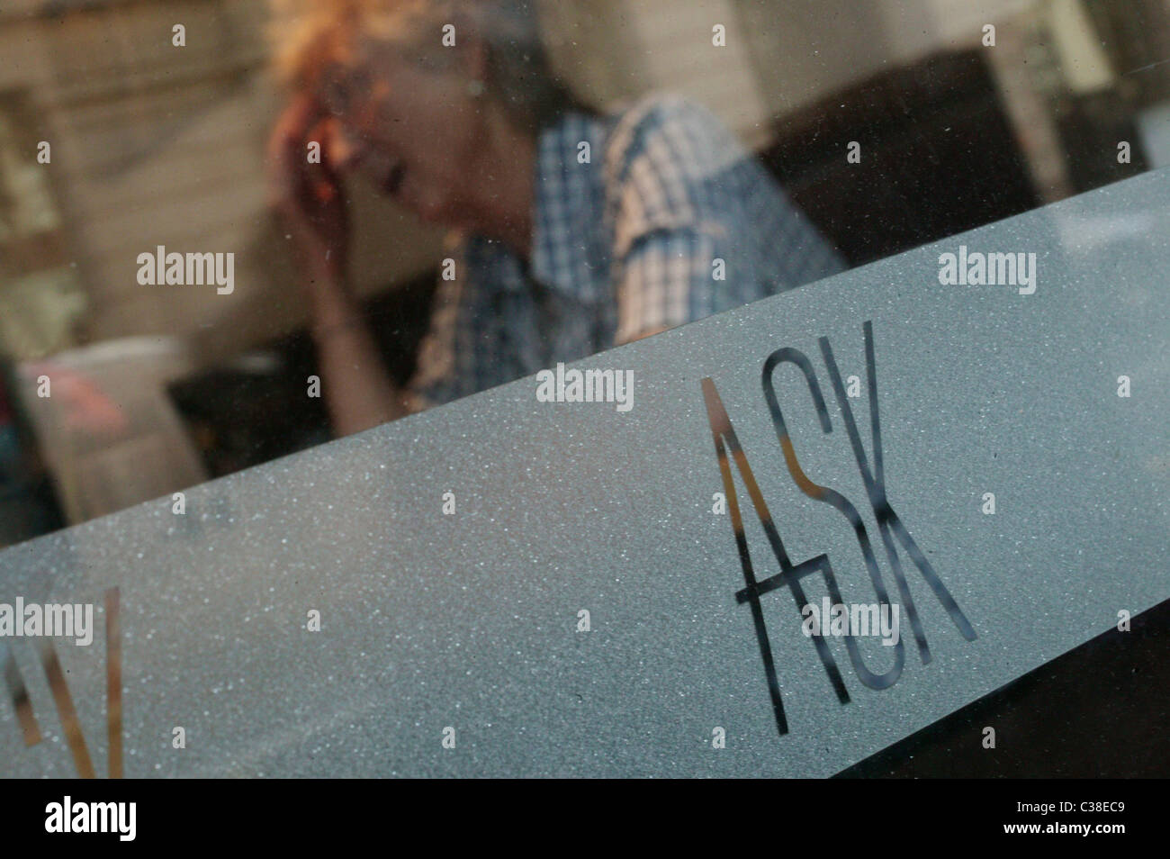 A diner at an ASK Restaurant on Southhampton row, London Stock Photo ...