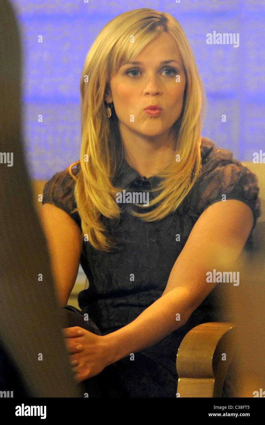 Reese Witherspoon at a taping for NBC's 'Today' filming in Rockefeller ...