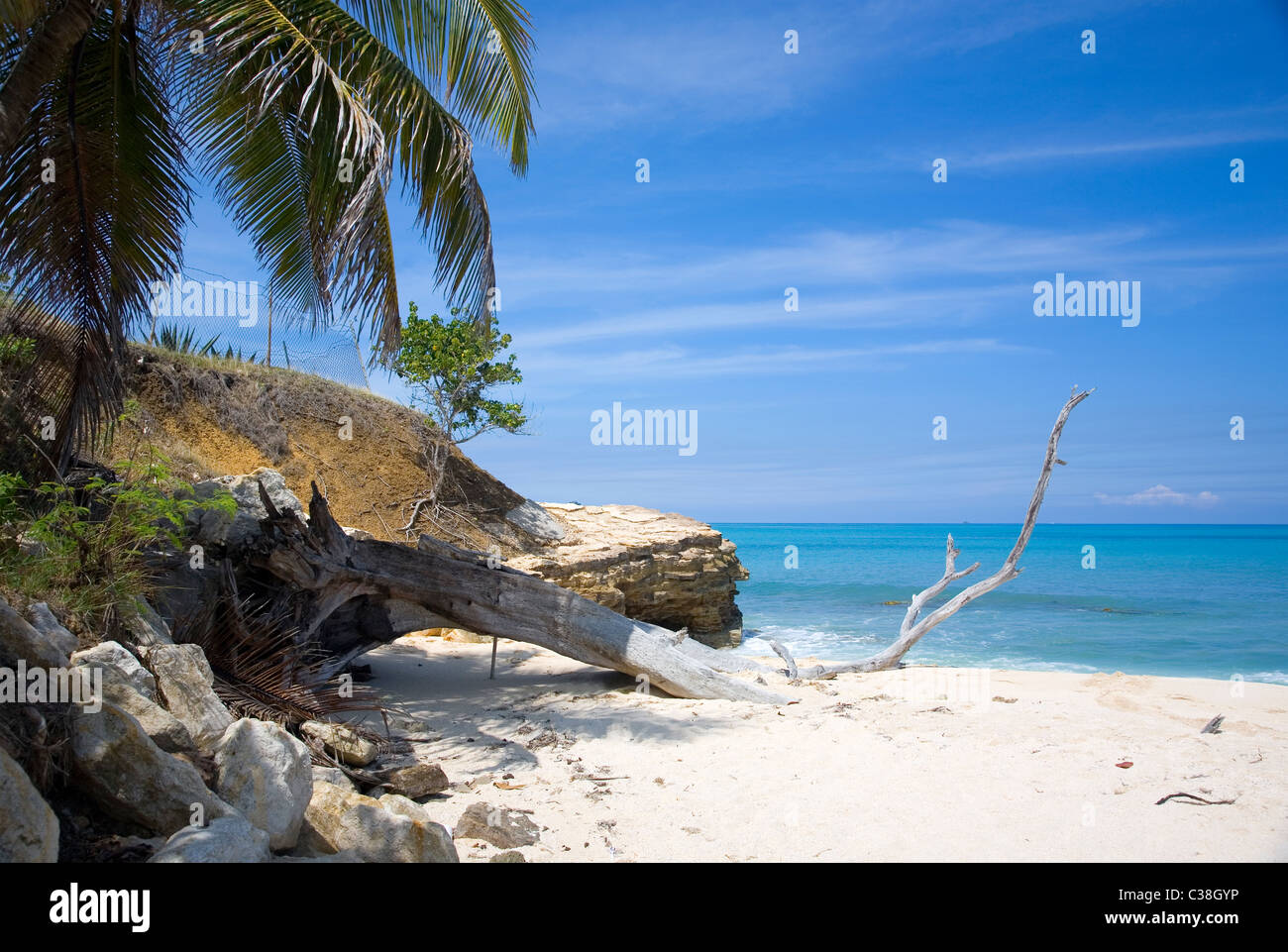 Runaway Beach on Island of Antigua Stock Photo - Alamy