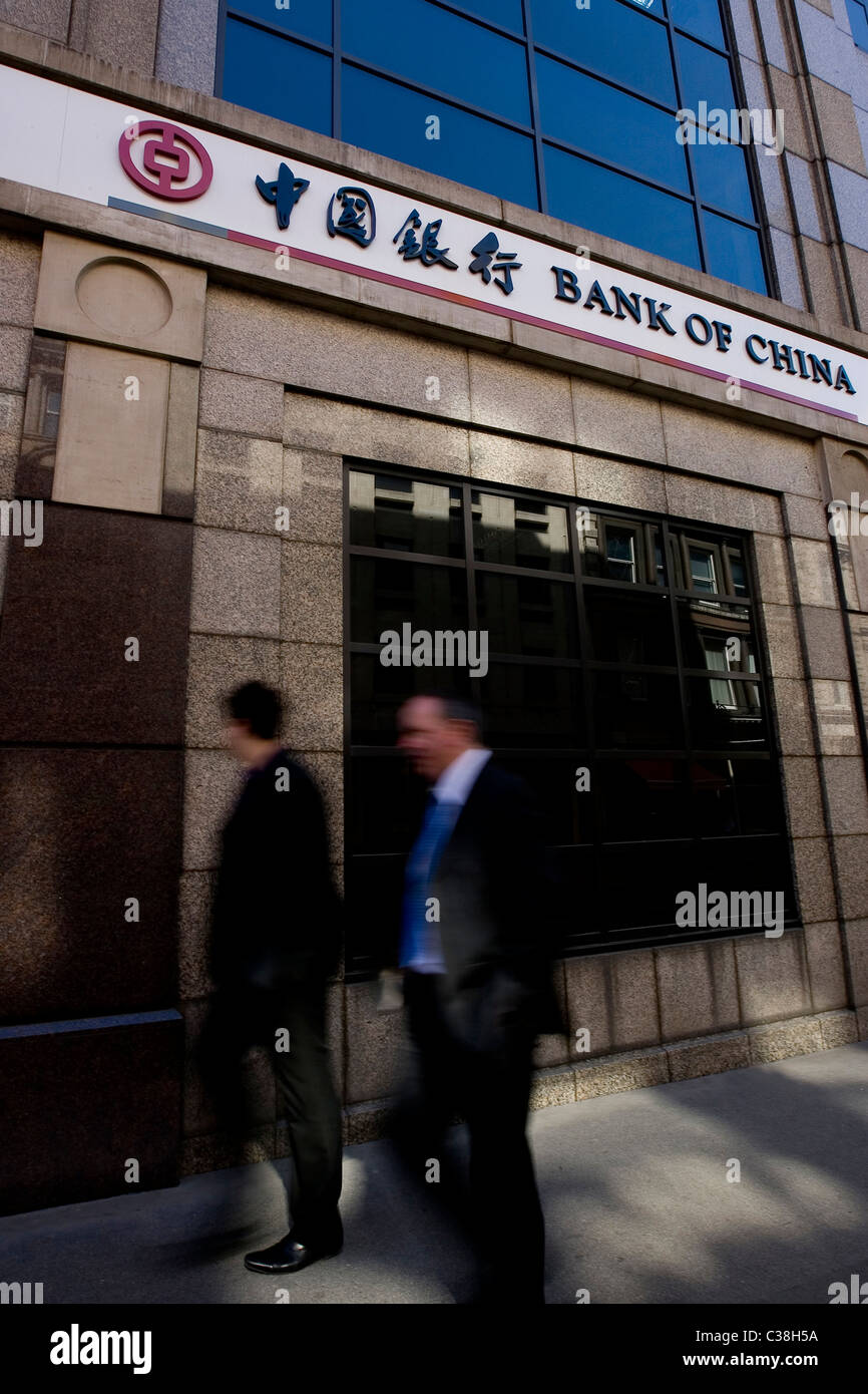 External Photograph of the Bank of China offices Stock Photo - Alamy