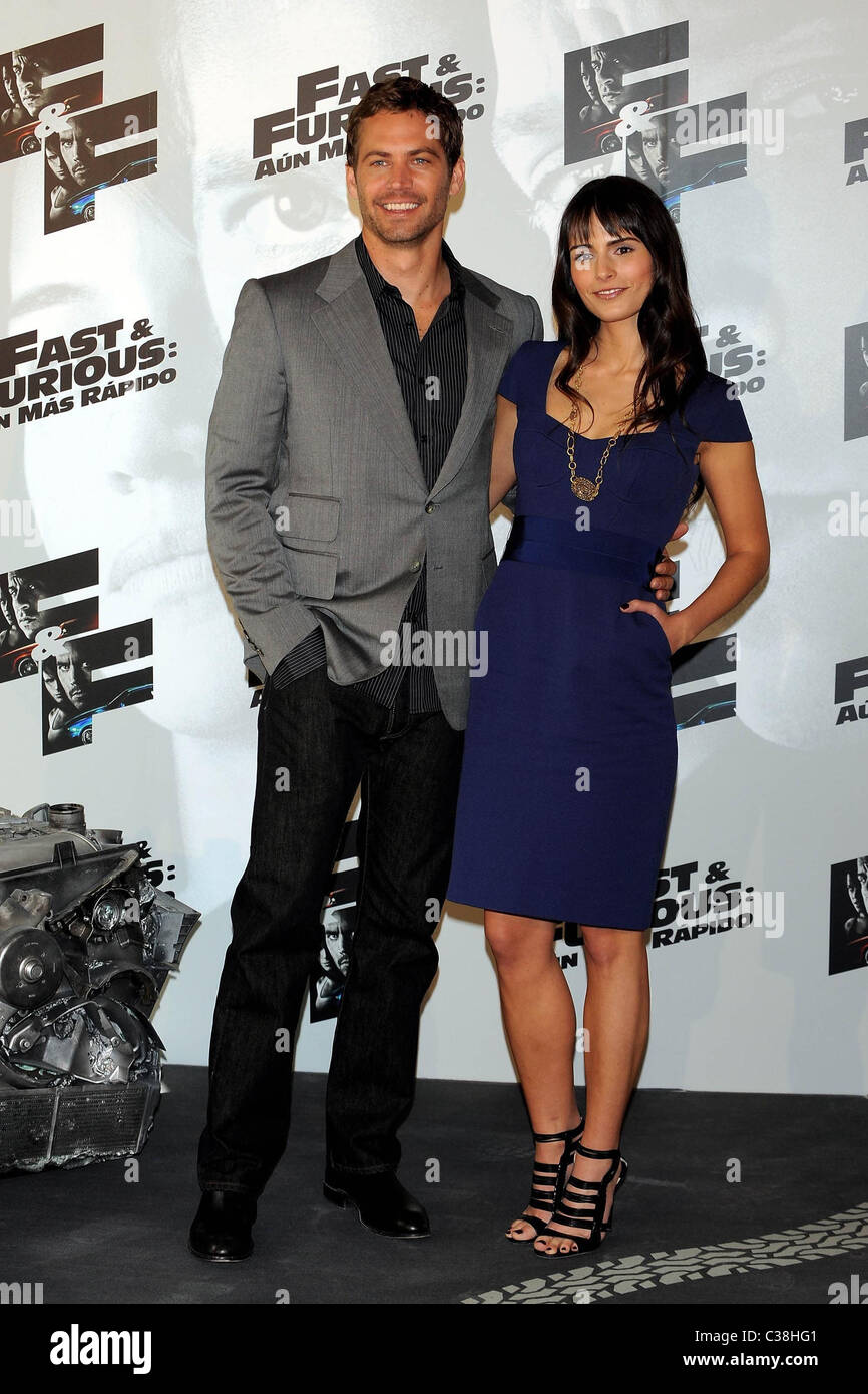 Paul Walker and Jordana Brewster 'Fast & Furious' photocall held at the ...