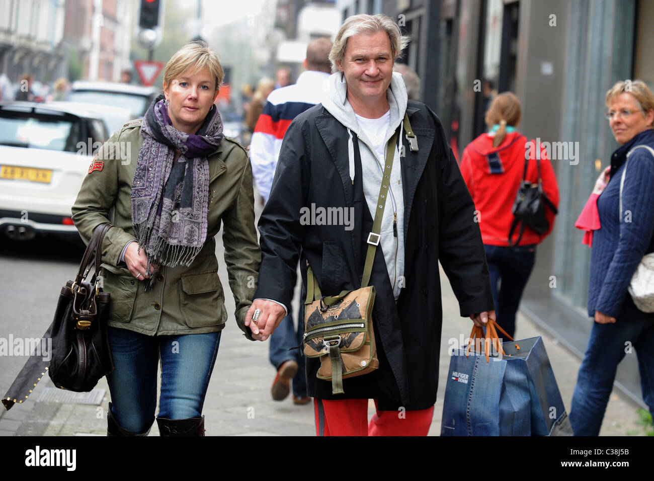 Johnny Logan seen out shopping in the centre of Amsterdam with his ...