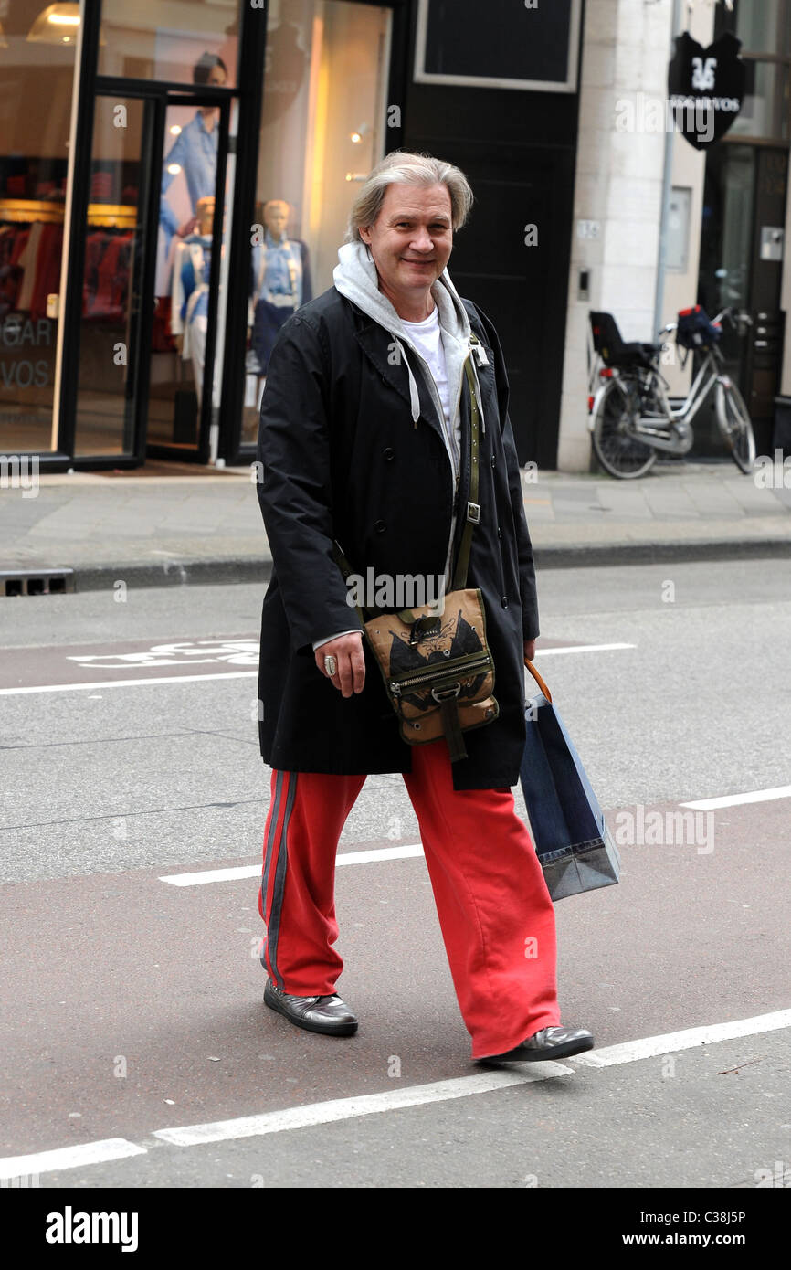Johnny Logan seen out shopping in the centre of Amsterdam with his ...