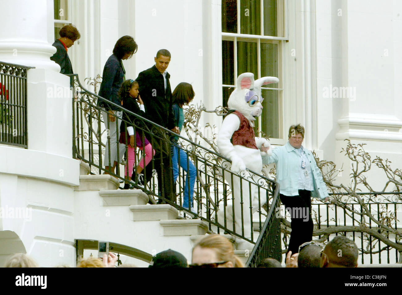 Marian Shields Robinson, First Lady Michelle Obama, Sasha Obama ...