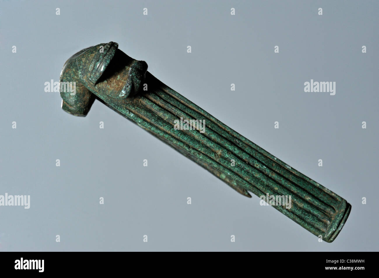 Copper bronze Celtic brooch Stock Photo - Alamy