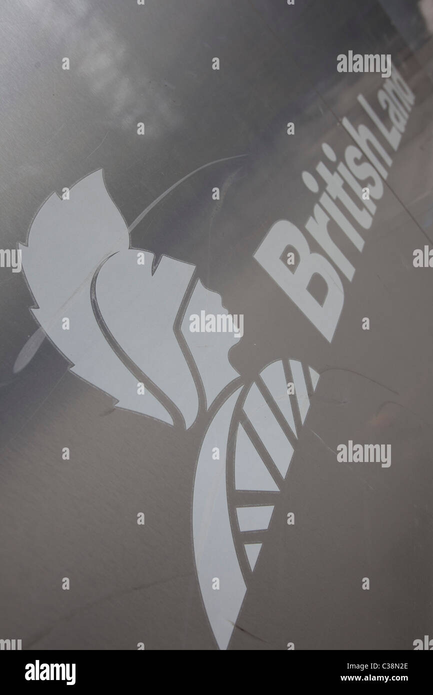 British Land logo on a building site exterior Stock Photo - Alamy