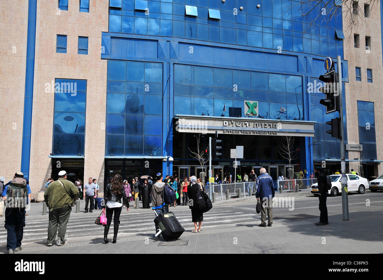 Israel, Jerusalem, Exterior of the central bus station Stock Photo - Alamy