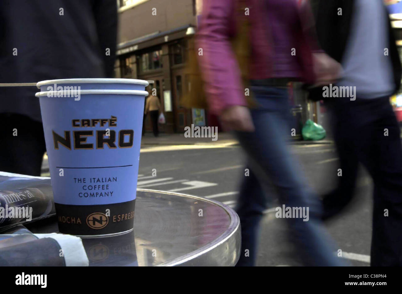 A take-away cup of Caffe Nero coffee Stock Photo - Alamy
