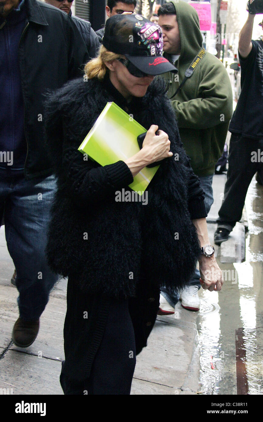 Madonna with her adopted son, David Banda, out and about in Manhattan ...