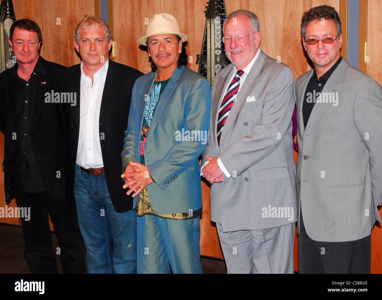 Carlos Santana, Mayor Oscar Goodman, Randy Kwasniewski, West John ...