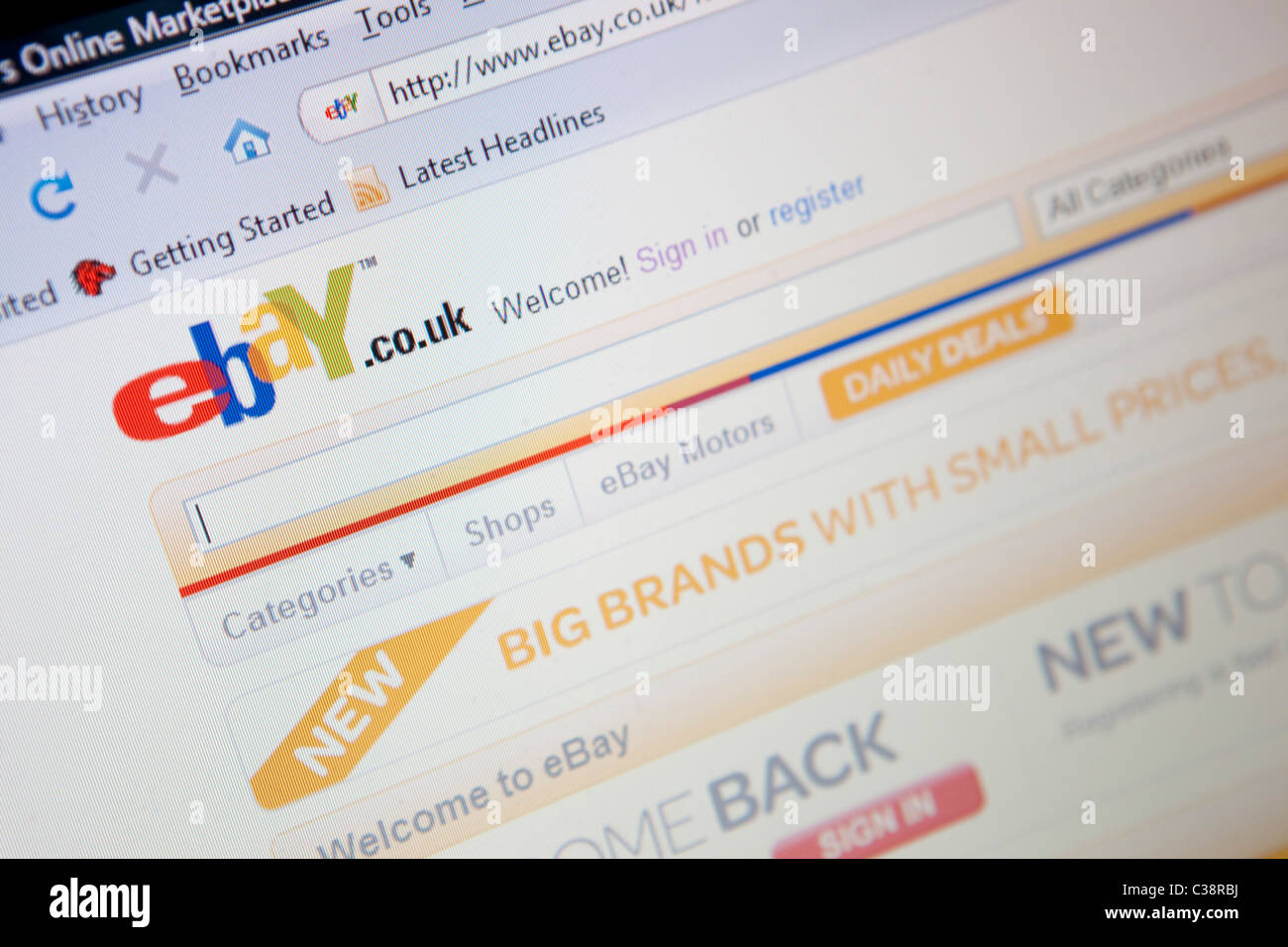 Ebay webpage hi-res stock photography and images - Alamy
