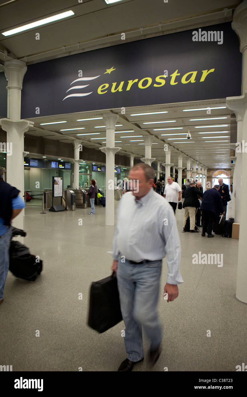 Eurostar services at King's Cross St Pancras International station ...
