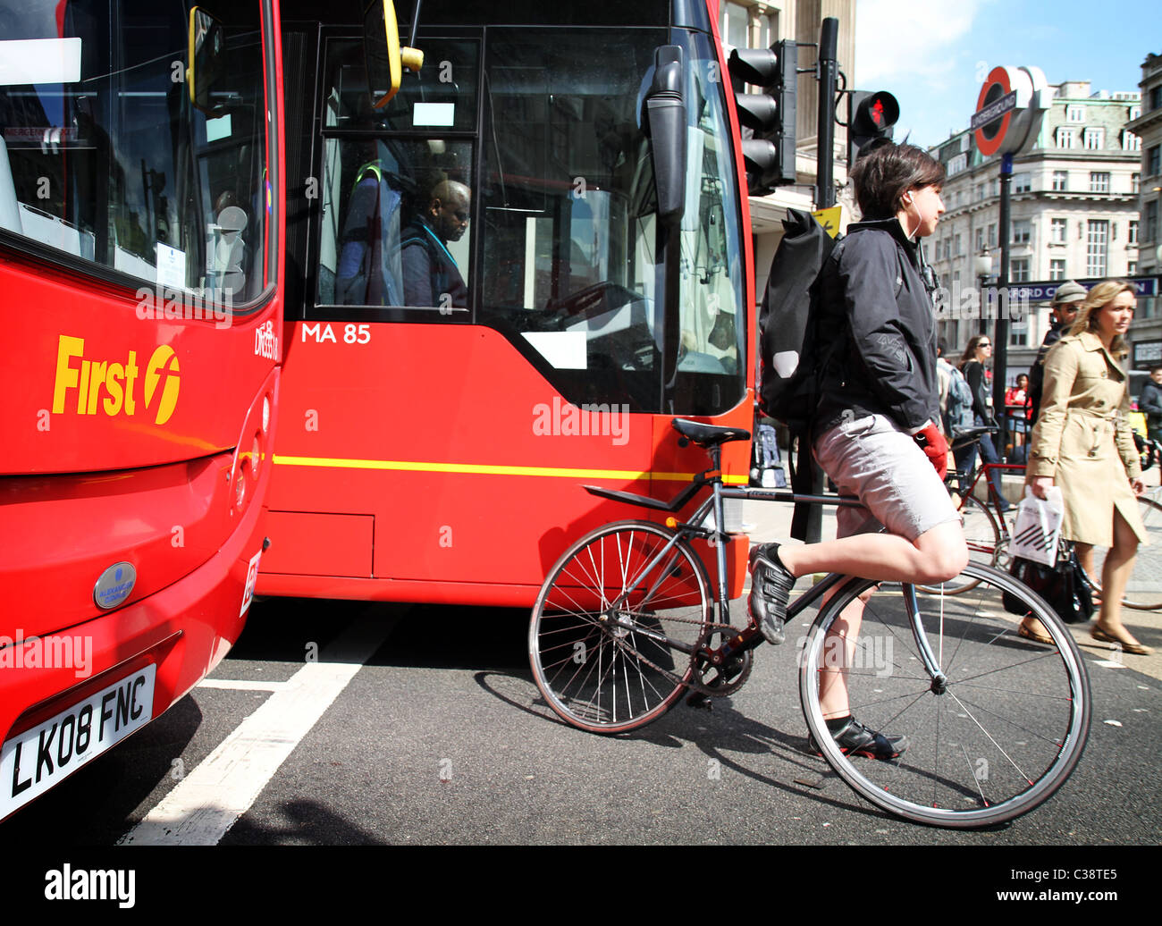 First group buses hi-res stock photography and images - Alamy