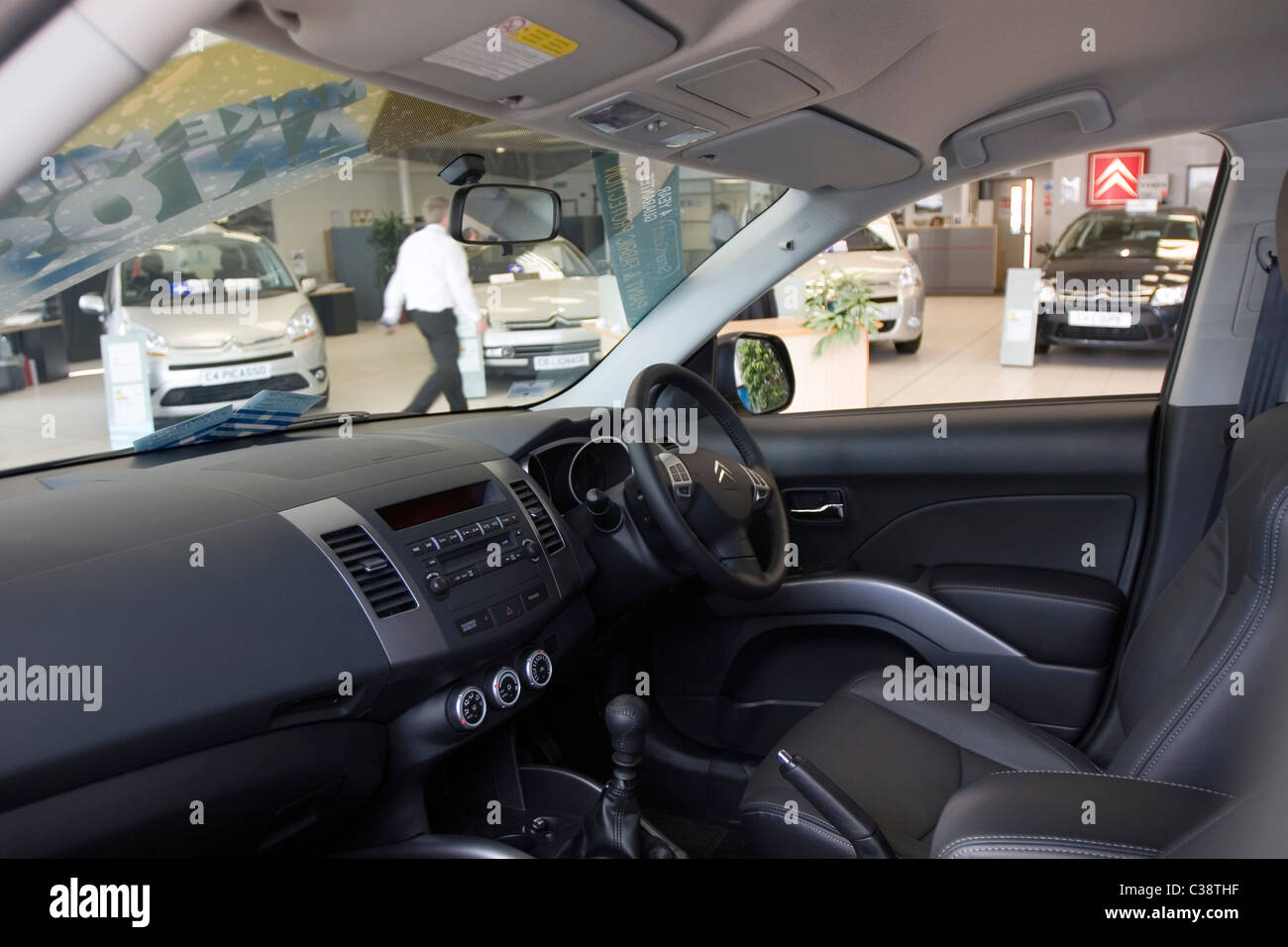 Interior of a Citroen car and dealership Stock Photo - Alamy