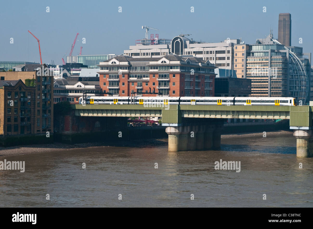Train crossing Cannon Street Railway Bridge, London, UK Stock Photo - Alamy