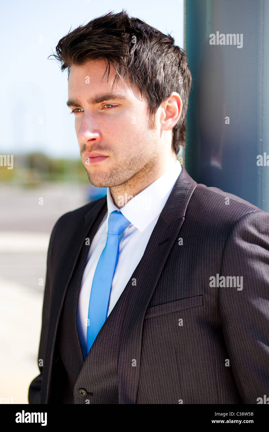 Portrait of man in suit Stock Photo - Alamy
