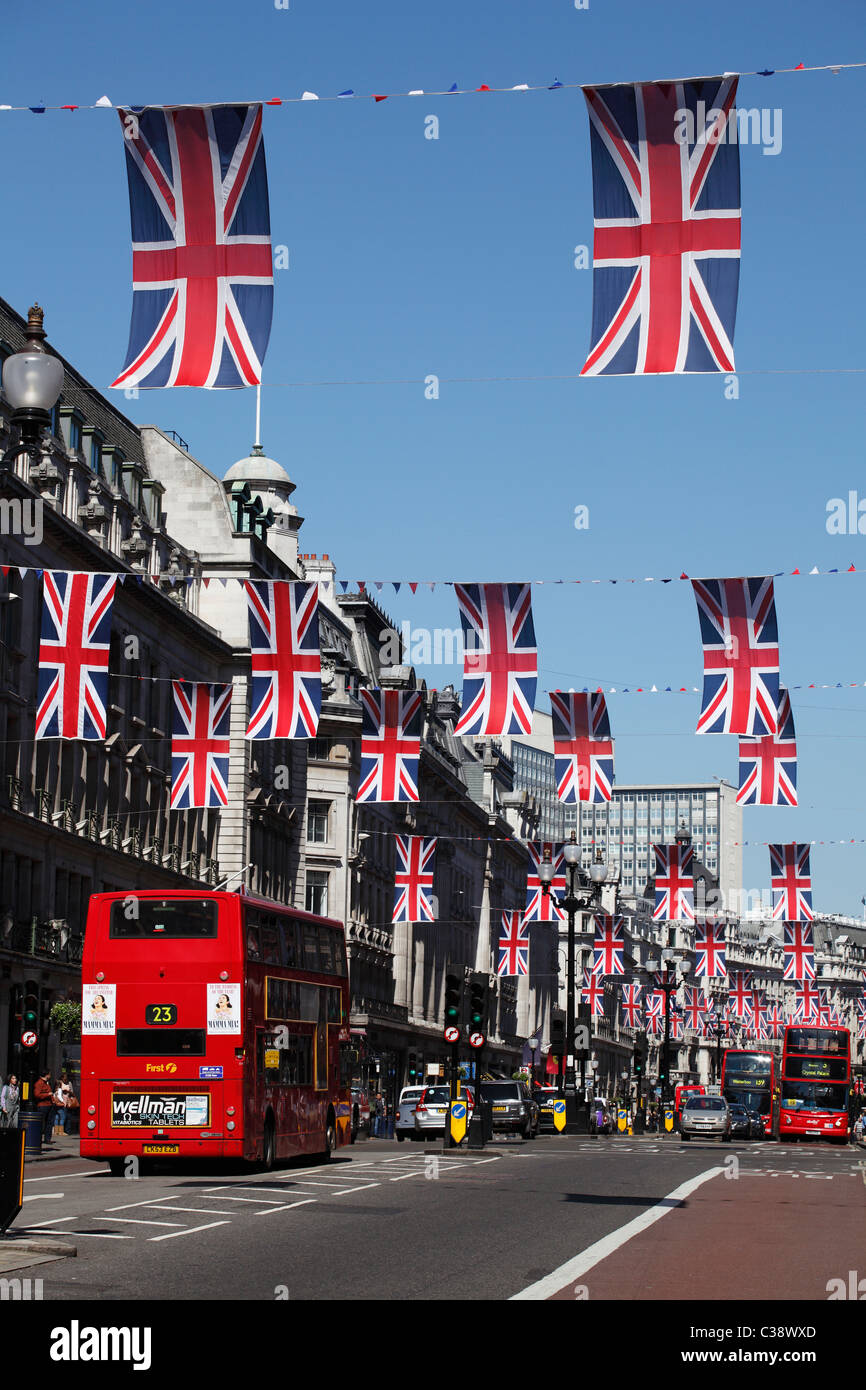 [Regent Street], London, "Union Jack" flags for "Royal Wedding" 2011 ...