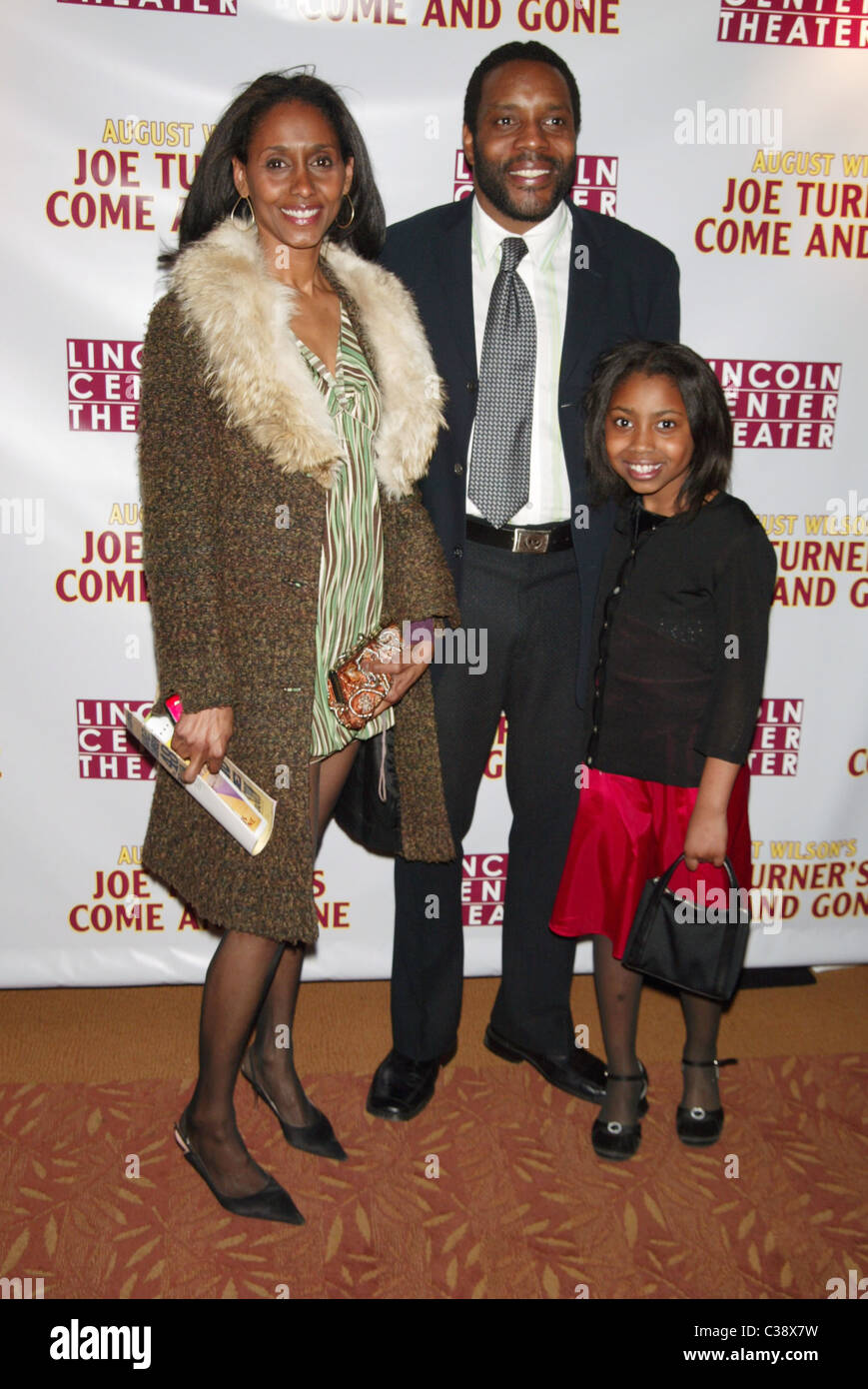 Chad L. Coleman and his family Opening night after party for the ...