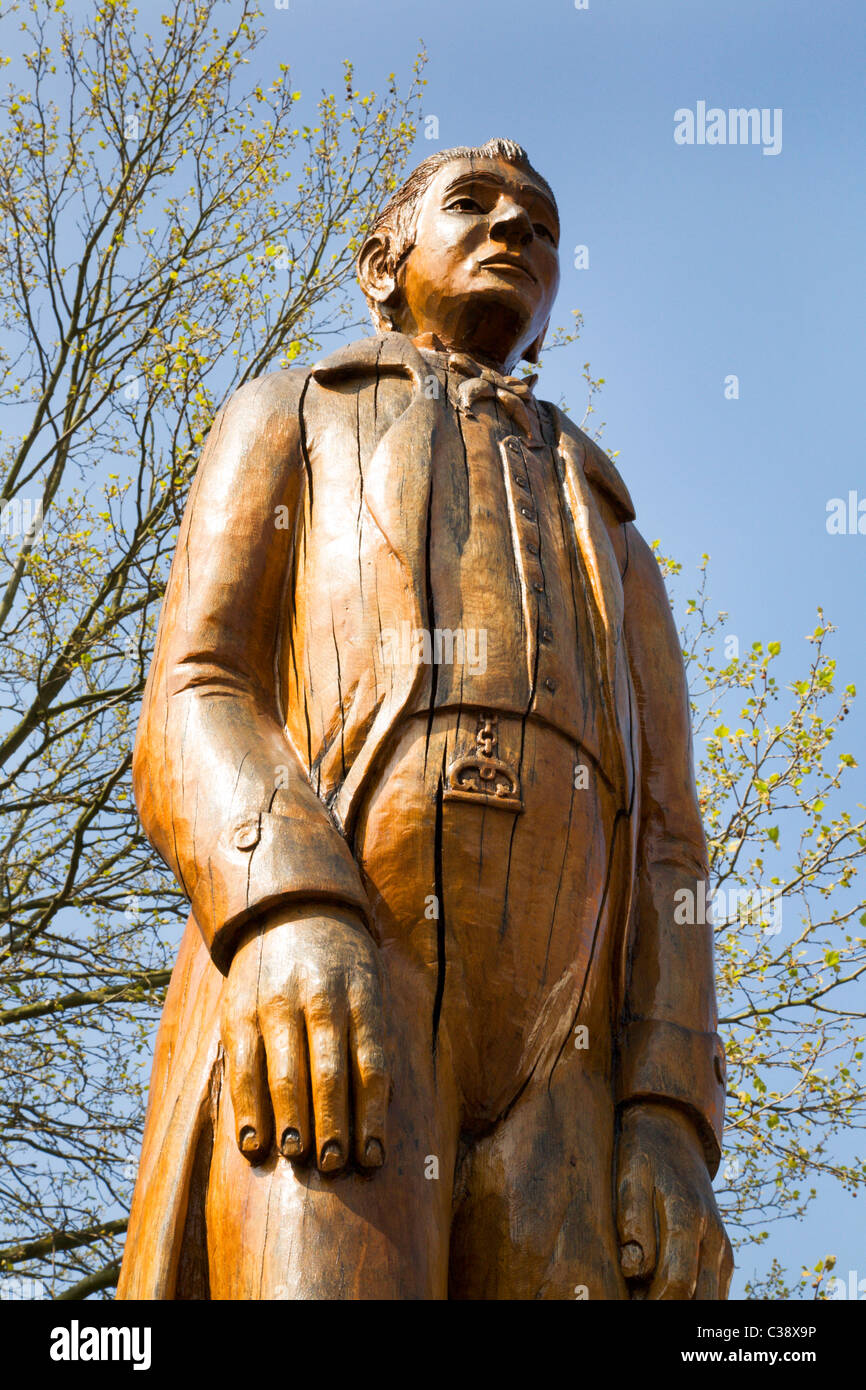 Wooden statue william bradley tallest hi-res stock photography and ...