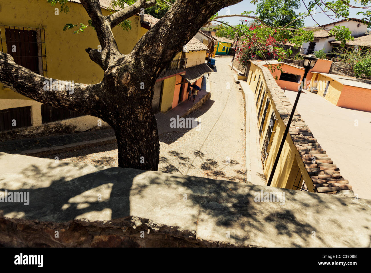 Street in the village of Copala Sinaloa state Mexico Stock Photo - Alamy