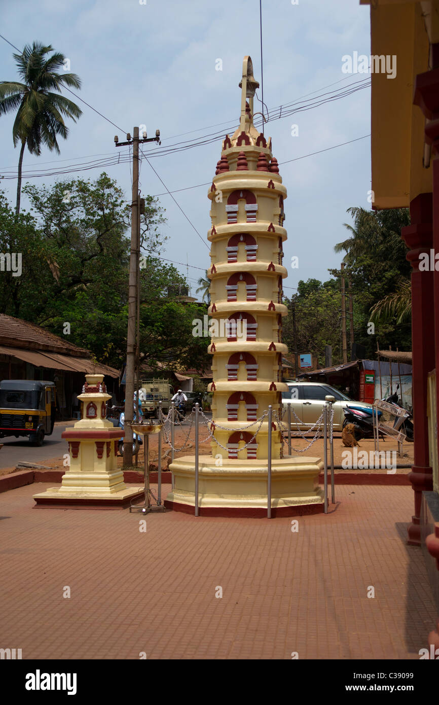 Arpora Village high street, Goa in 2011. It is a fast developing area ...