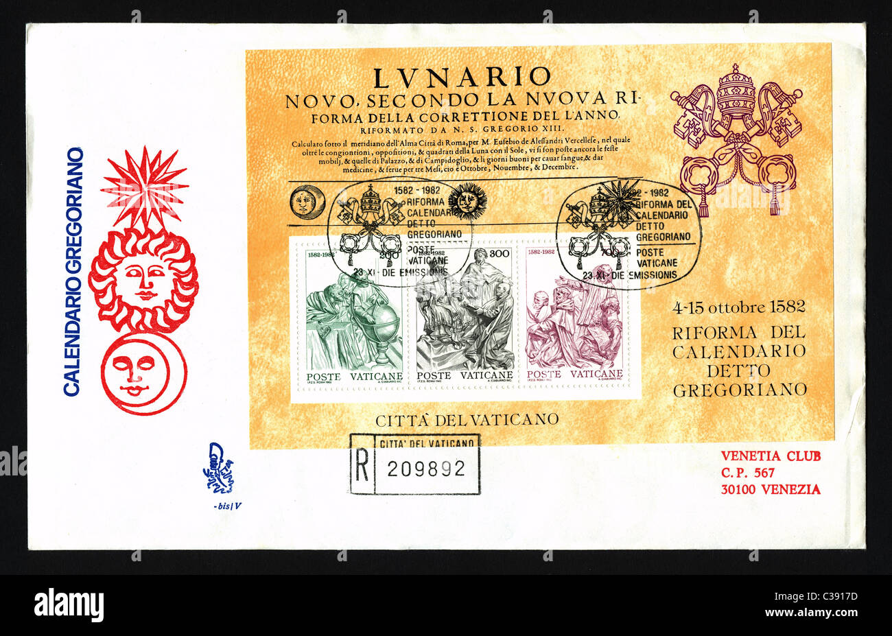 23.11.1982 - Vatican Post Office issued for the fourth centenary of the ...