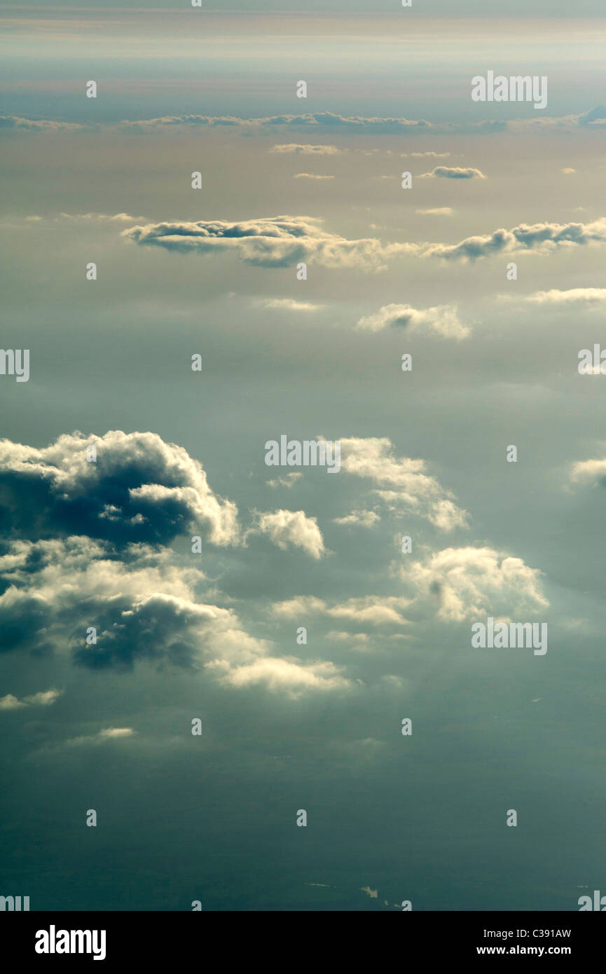 View of clouds from an airplane window Stock Photo - Alamy