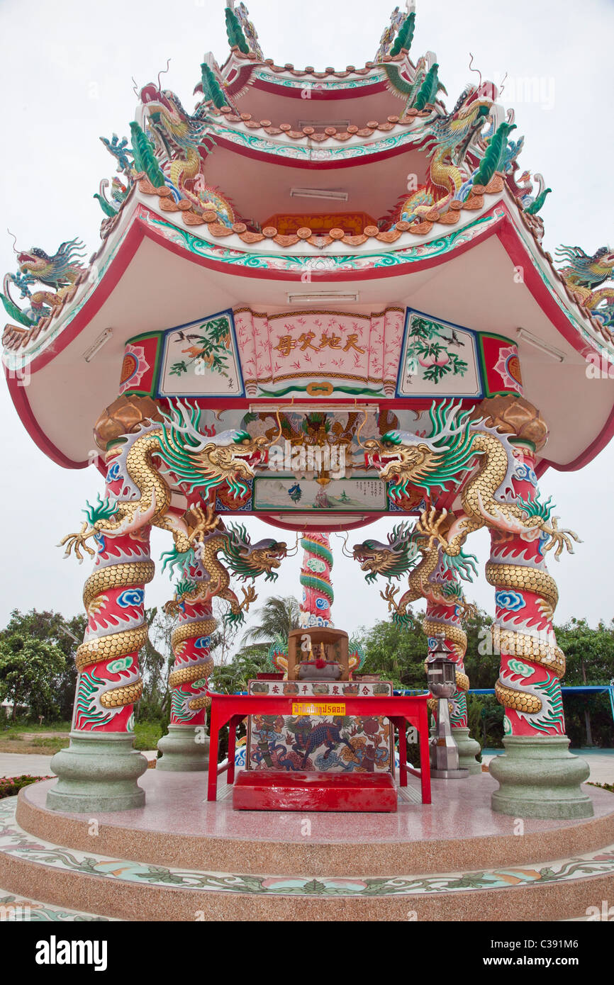 A Grand Chinese Shrine Or Temple In Chonburi Near Bangkok Naja Shrine